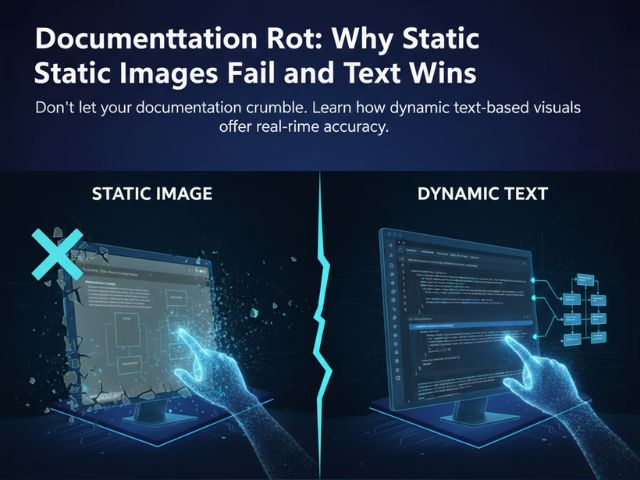 Documentation Rot: Why Static Images Fail and Text Wins — AI Diagram Maker